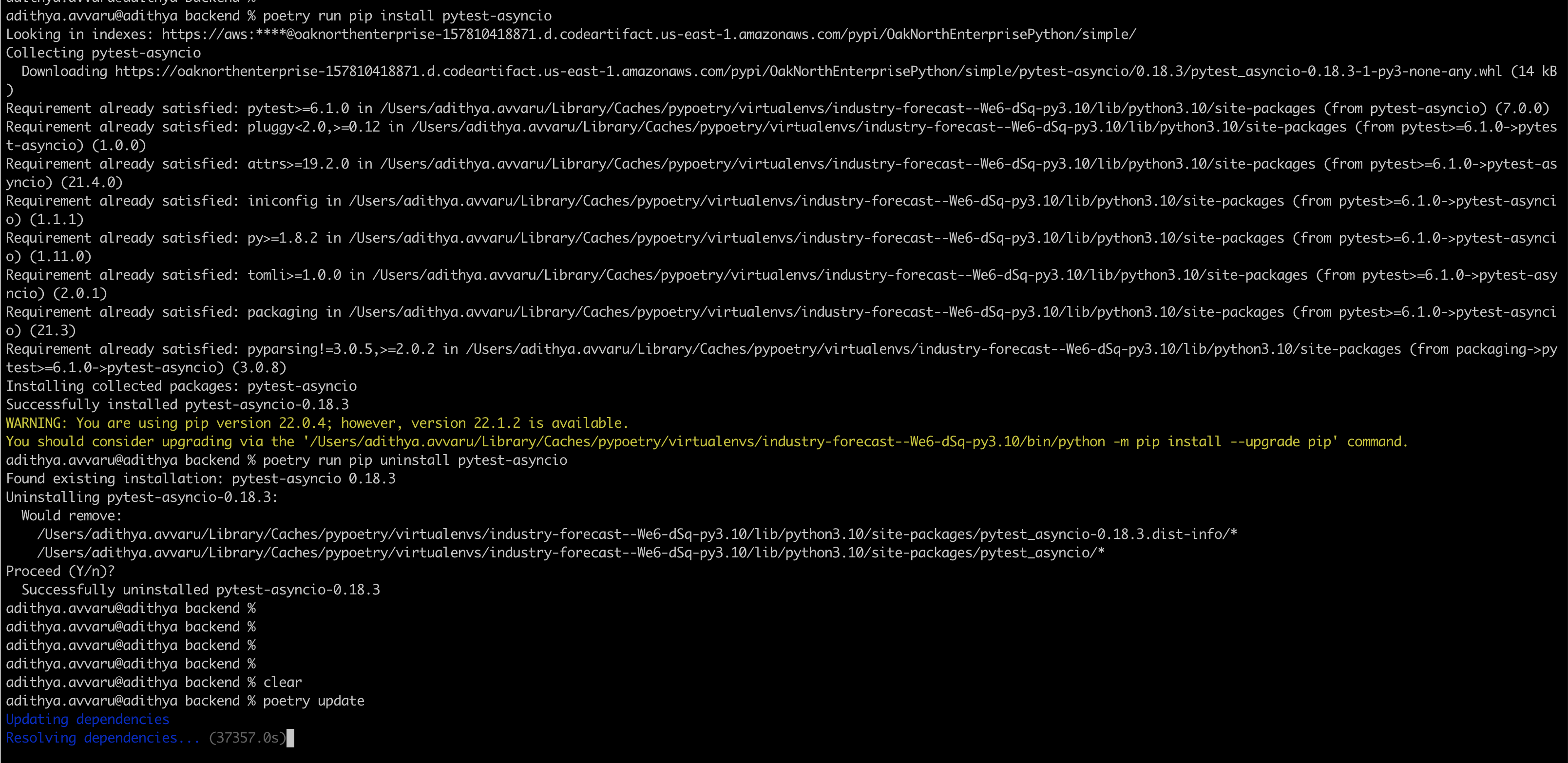Poetry is extremely slow when resolving the dependencies · Issue #2094 · python-poetry/poetry ...