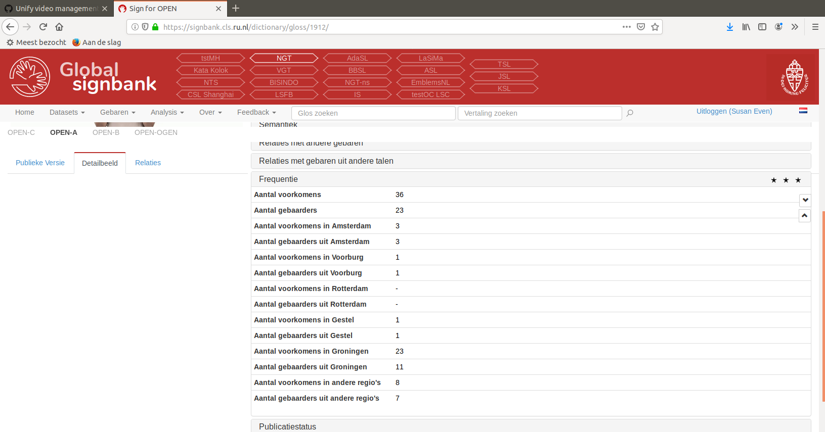 Allow for frequencies from different data sets · Issue #354 · Signbank/Global-signbank · GitHub