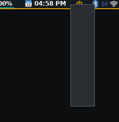 blueman-applet menu : all icons left of the menu items are missing ...