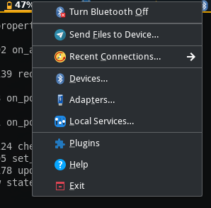 blueman-applet menu : all icons left of the menu items are missing · Issue #1537 · blueman ...