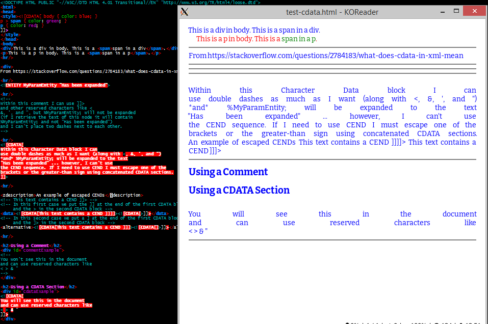 Style tag with CDATA doesn't work · Issue #396 · koreader/crengine · GitHub