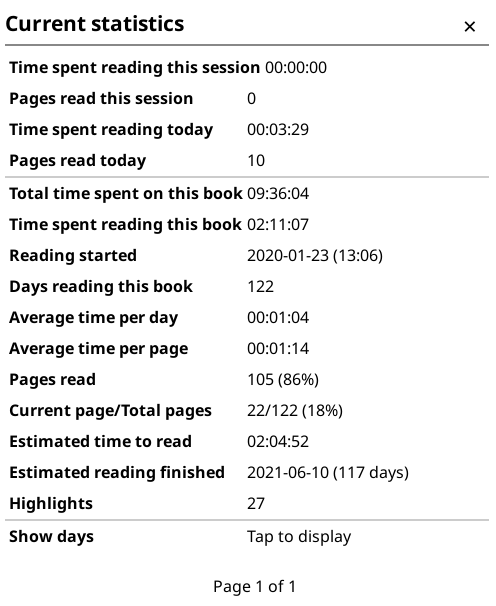 Items per page in reading statistics · Issue #3620 · koreader/koreader · GitHub