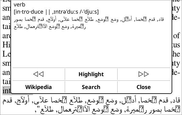 Fragmented Arabic text in dictionary · Issue #9475 · koreader/koreader ...