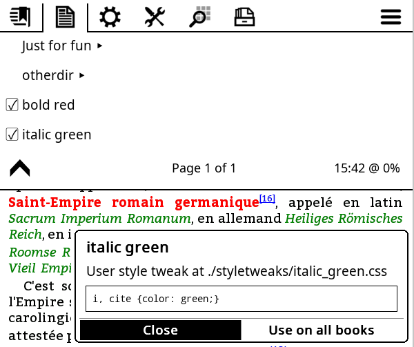 Style tweaks - koreader/koreader GitHub Wiki