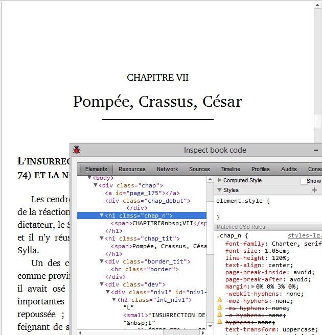epub.css: update to play better with publishers EPUBs? · Issue #294 · koreader/crengine · GitHub