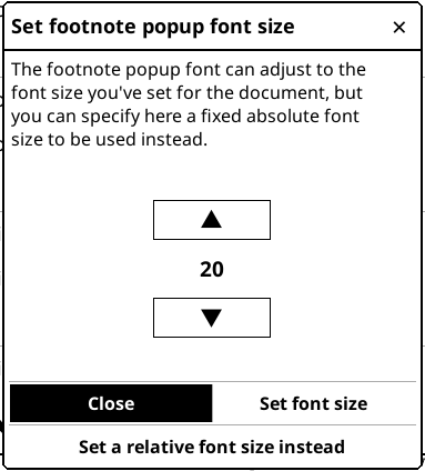 Absolute font size in footnote popup · Issue #6642 · koreader/koreader ...
