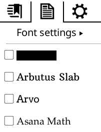 FR: Font preview in fonts menu · Issue #6739 · koreader/koreader · GitHub