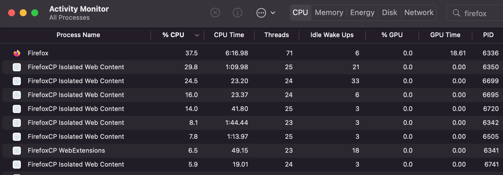 [Bug]: OSX Firefox Big Memory Leak · Issue #16524 · MetaMask/metamask-extension · GitHub