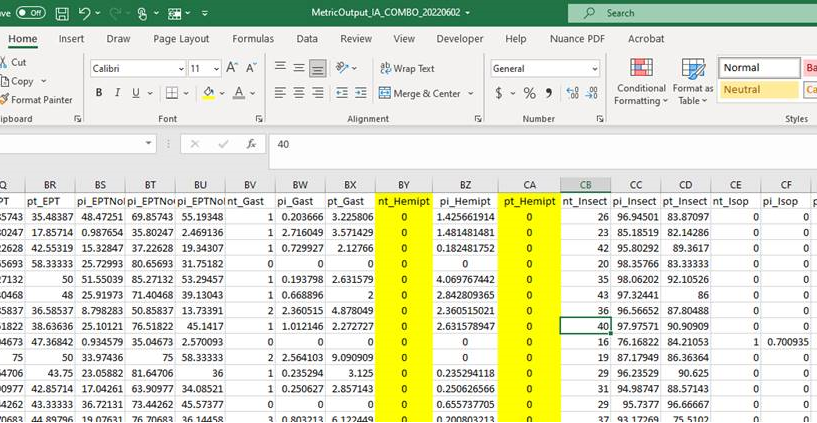 metrics - more · Issue #74 · leppott/BioMonTools · GitHub