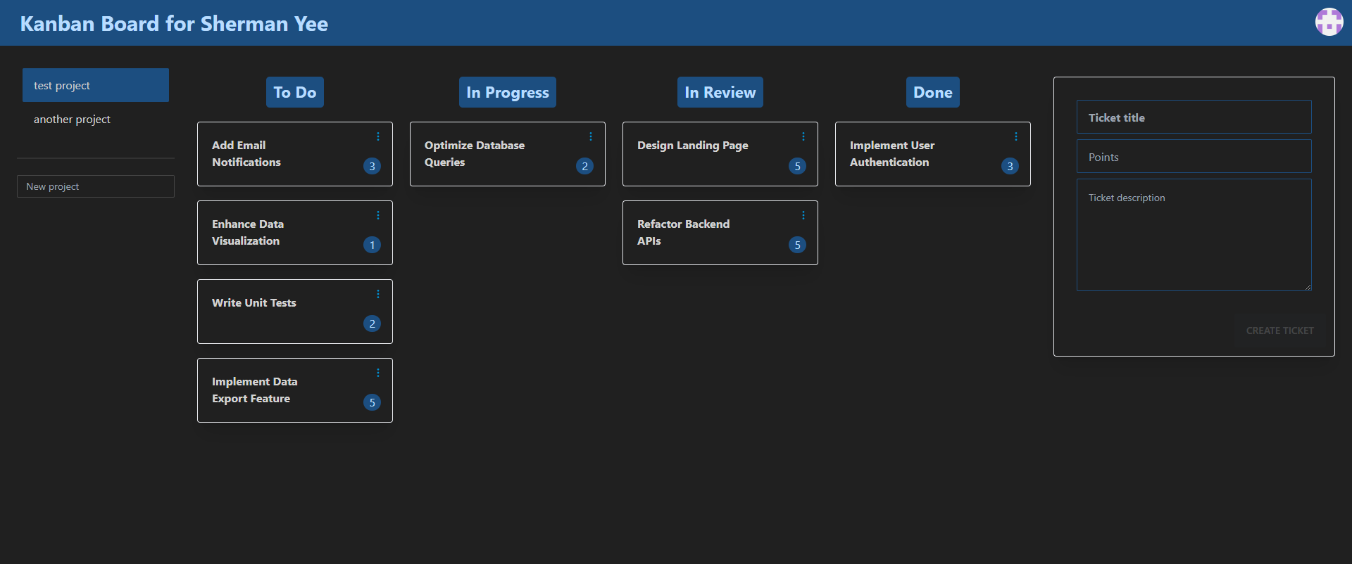 GitHub - ShermanYeeat/kanban-board
