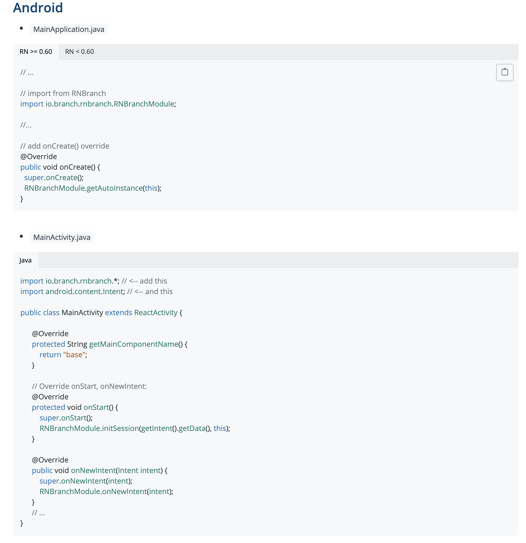 [expo-branch] [Android] Warning. Session initialization already ...