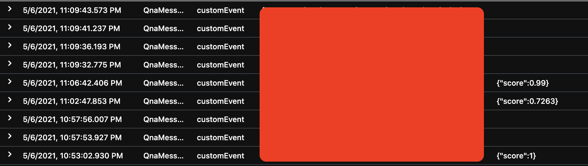QnAMessage score not logged to bot telemetry · Issue #3624 · microsoft/botbuilder-js · GitHub