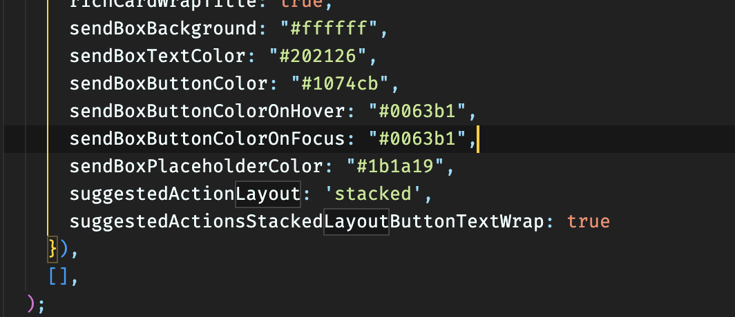 Suggested Action Layout option doesn't work · Issue #4467 · microsoft/BotFramework-WebChat · GitHub