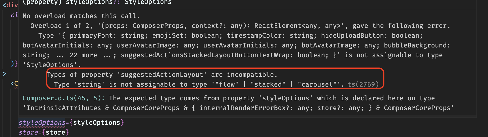 Suggested Action Layout option doesn't work · Issue #4467 · microsoft/BotFramework-WebChat · GitHub