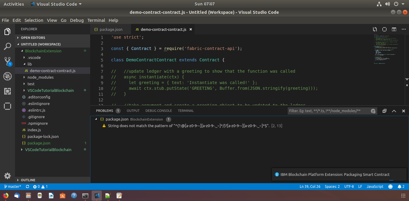 Unable To Upgrade Smart Contract In Step 8 Of Ibm Blockchain Platform Vscode Smart Contract