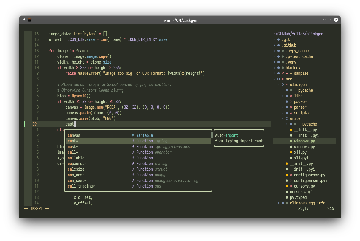 GitHub - projekt0n/caret.nvim: [WIP] The timeless colorscheme for ...