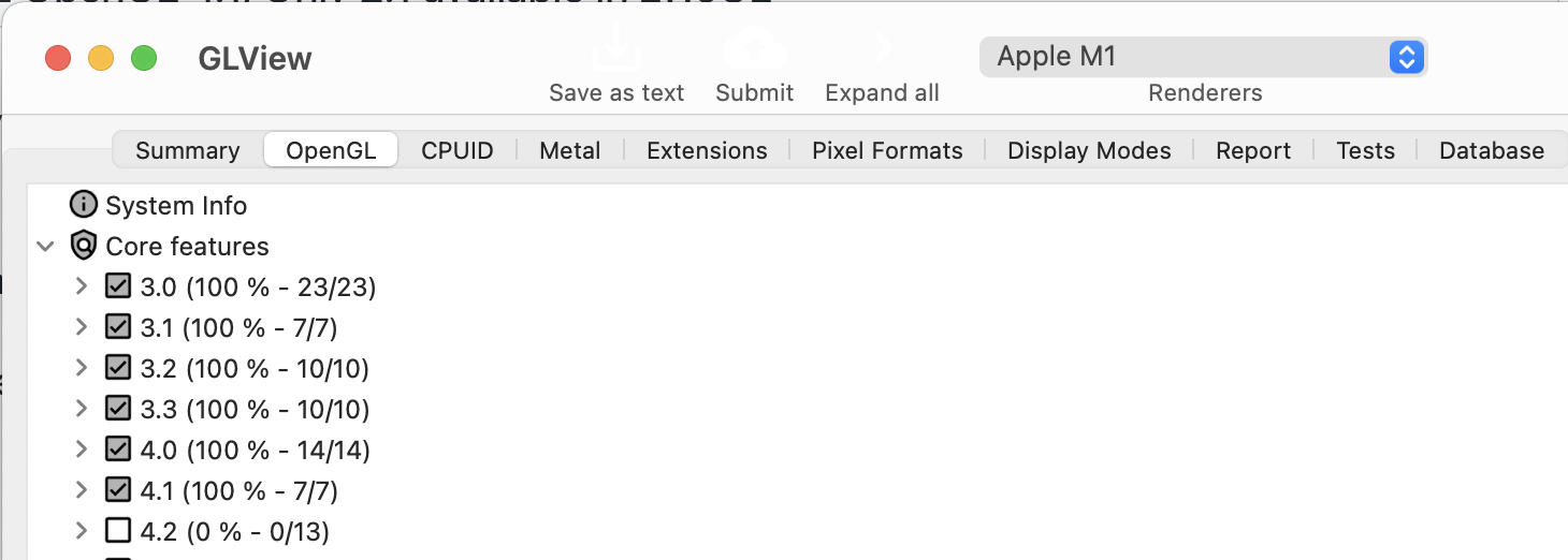 Mac M1 has OpenGL 4.1, Only 2.1 available in LWJGL · Issue #729 · LWJGL/lwjgl3 · GitHub