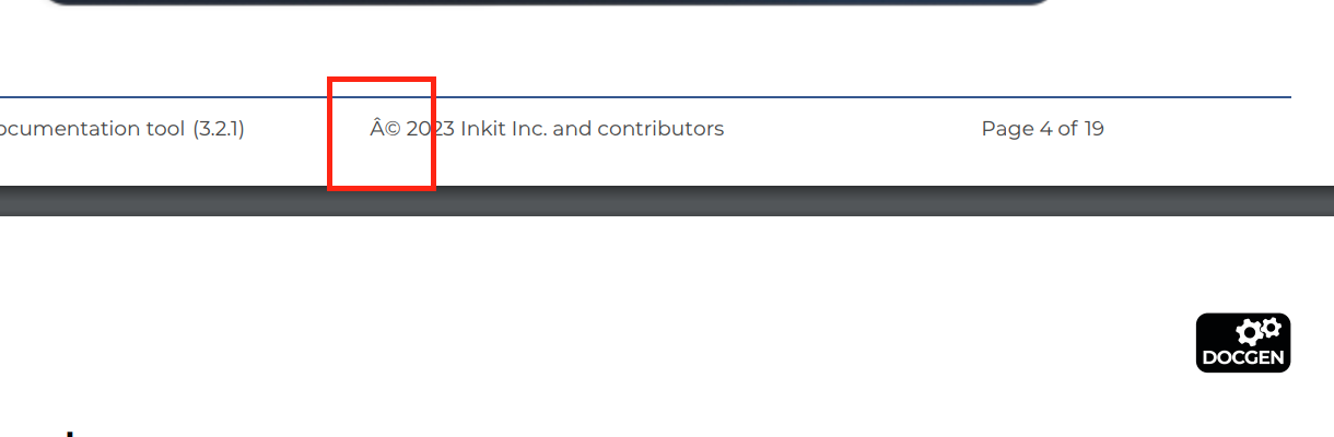 Corrupted character / encoding bug in PDF footer · Issue #57 · mtmacdonald/docgen · GitHub