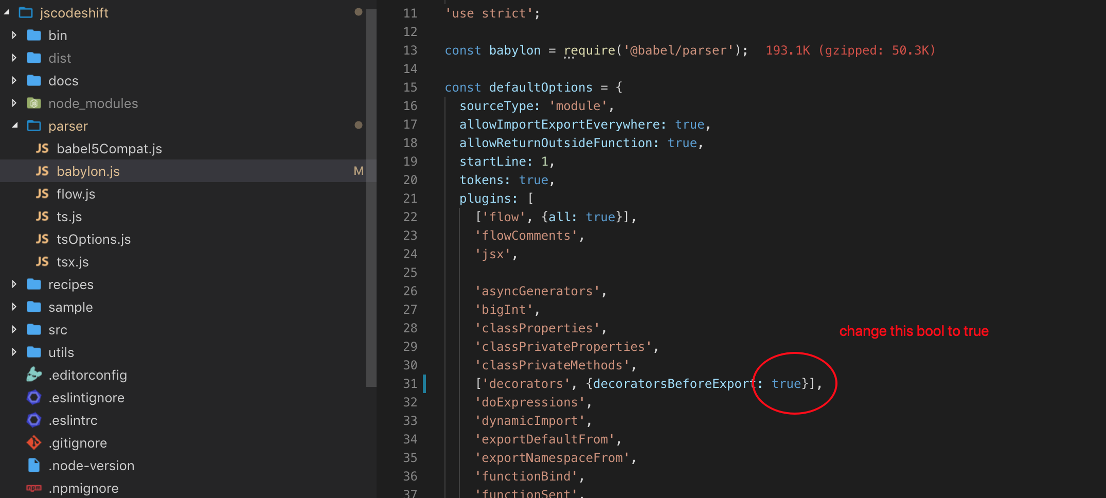 Transform to decorators after export syntax · Issue #304 · facebook/jscodeshift · GitHub