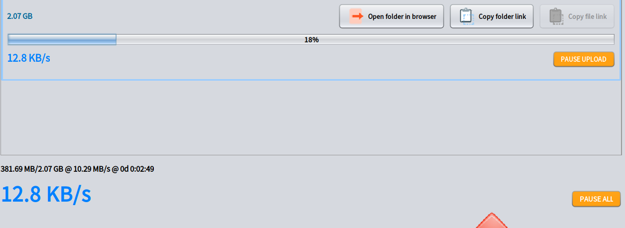 Speed issue during last remaining uploads · Issue #568 · tonikelope/megabasterd · GitHub