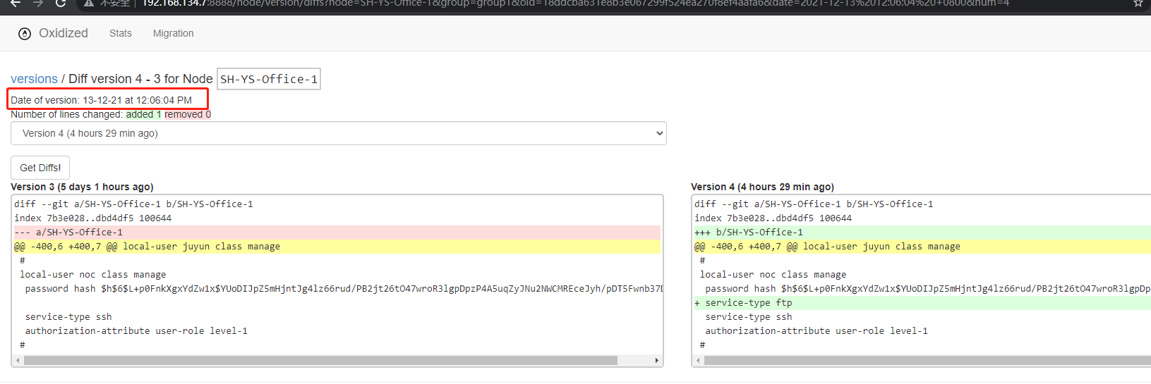 “last changed“modifiy to localtime and timezone · Issue #2431 · ytti/oxidized · GitHub