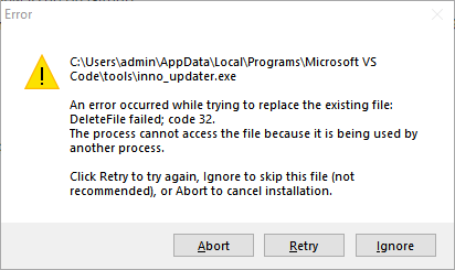 Repeated failures to install VS Code update (non beta) · Issue #66789 ...