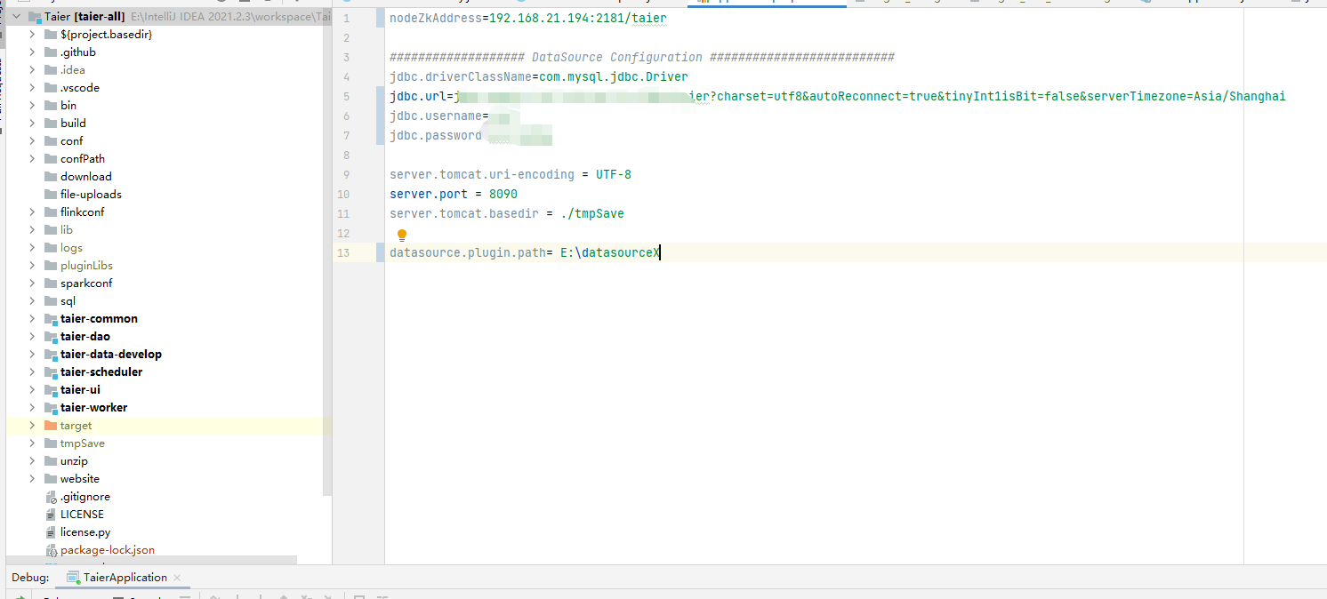 测试数据库连接时候接口报500、其他查询接口正常 · Issue #220 · DTStack/Taier · GitHub