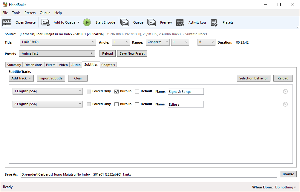Subtitle Burn In Automatic Behaviour · Issue 2717 · Handbrakehandbrake · Github 