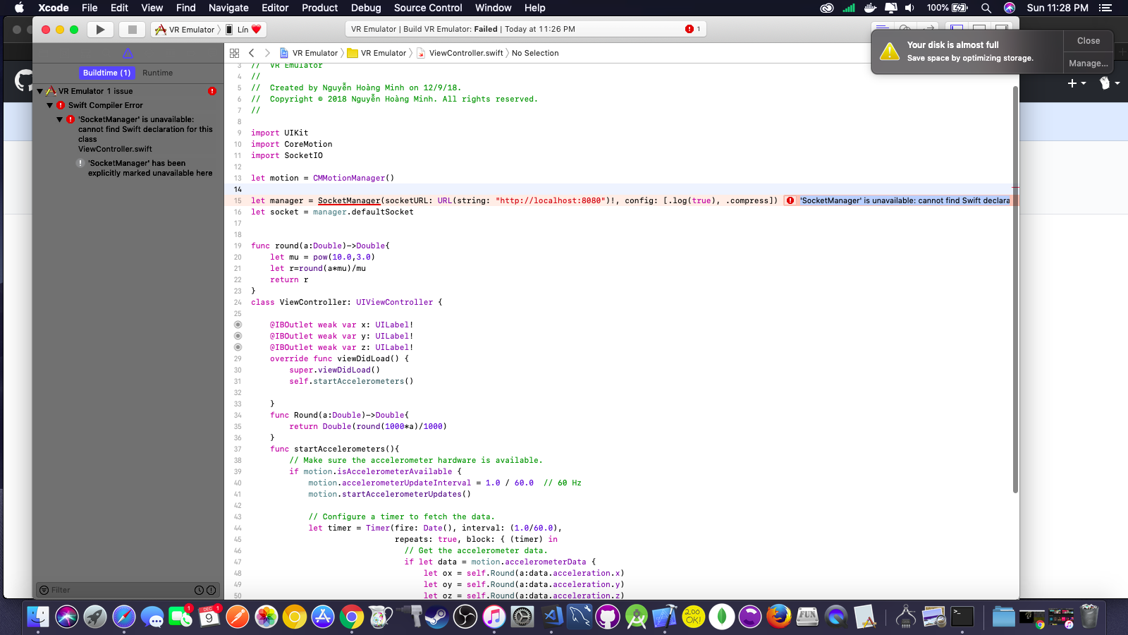 Can T Use Socketmanager · Issue 1133 · Socketio Client Swift · Github