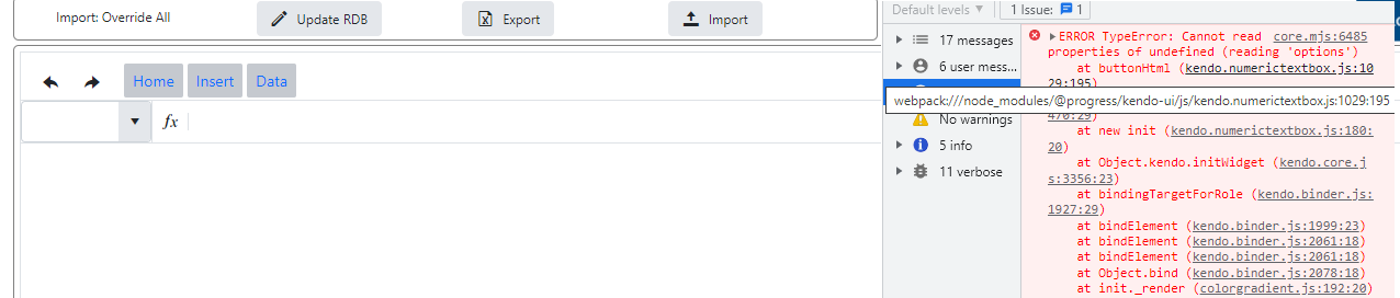 Kendo Spreadsheet doesn't load data when toolbar = true · Issue #3663 · telerik/kendo-angular ...