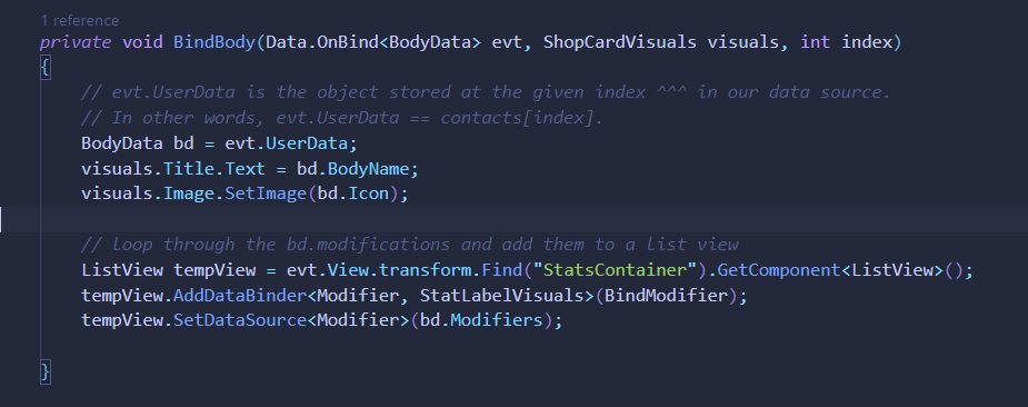 Nested ListView (Data Binding) Implementation and Cleanup · NovaUI-Unity Community · Discussion ...