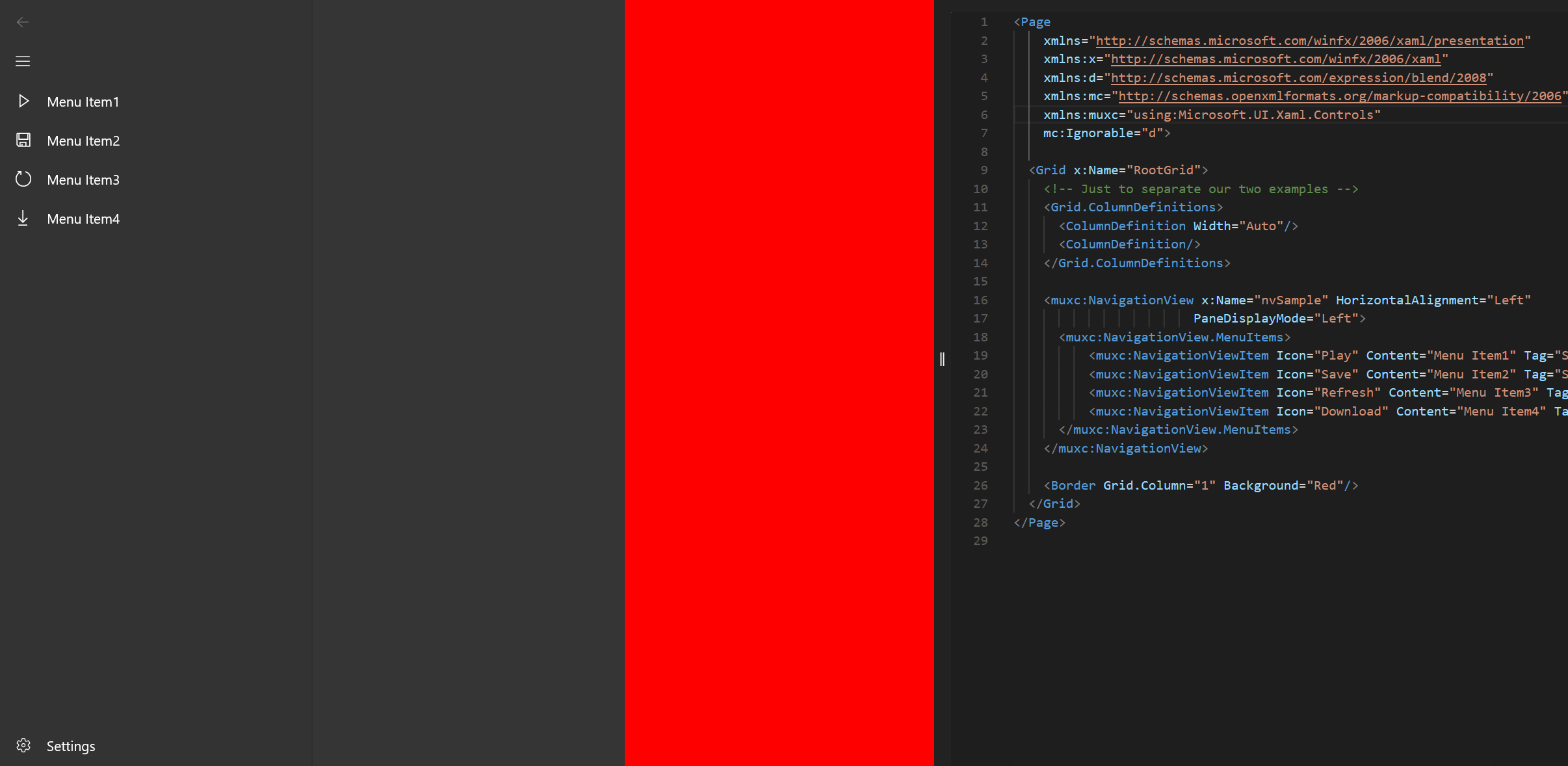NavigationView can't be used without Content Area · Issue #6680 ...