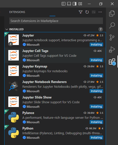 Extensions being installed in one settings profile are visible in other ...