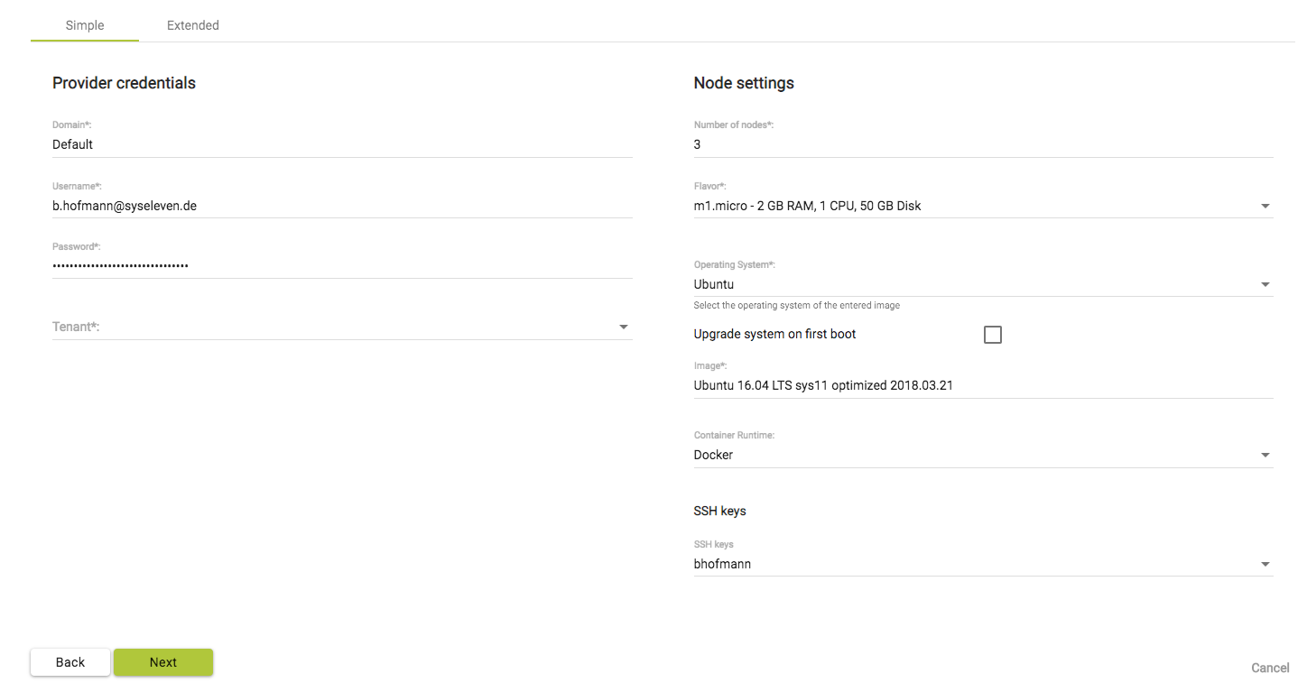 OpenStack Tenant not filled out after clicking back in summary step ...