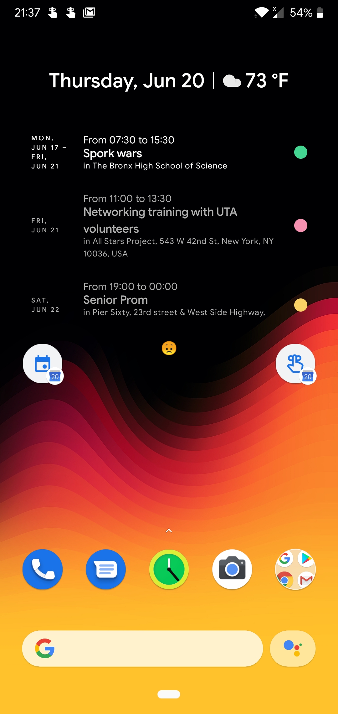 Google clock icon is always the default one in the recent apps screen ...