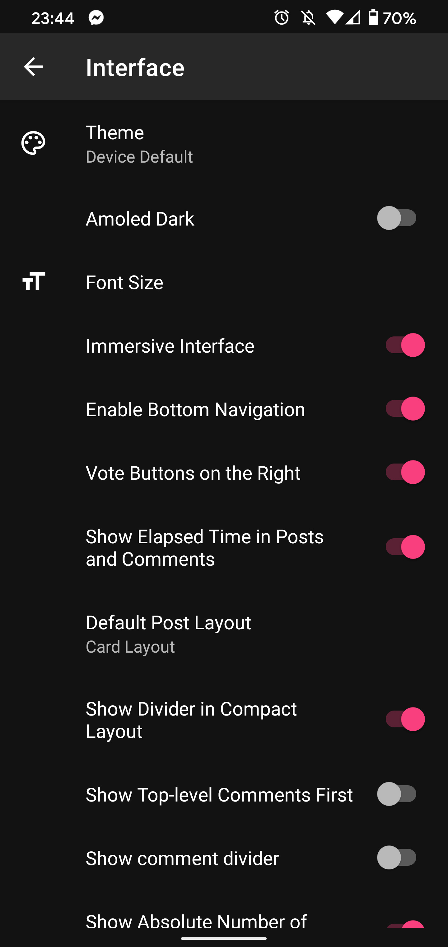Edge-to-edge rendering (immersive interface) does not apply to the ...