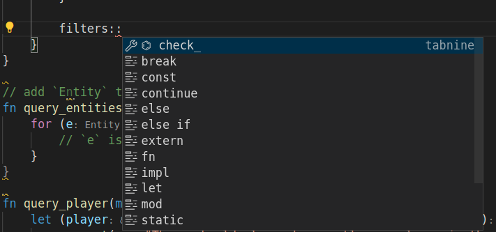 filters:: module for query filter suggestions · Issue #2328 · bevyengine/bevy · GitHub