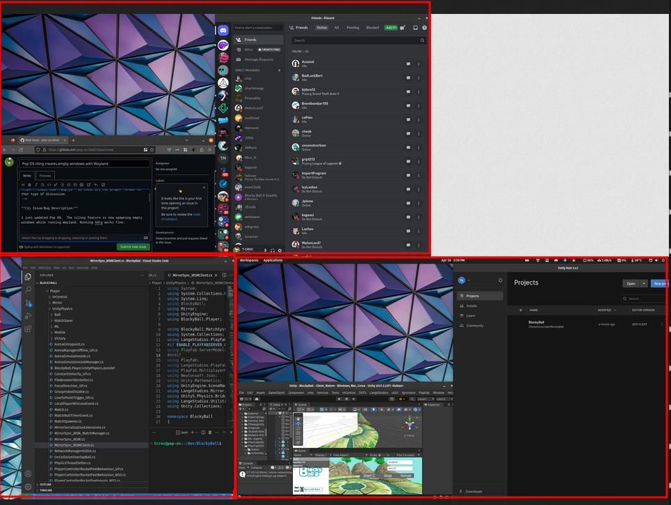 Pop Os Tiling Creates Empty Windows With Wayland · Issue 1608 · Pop Os Shell · Github