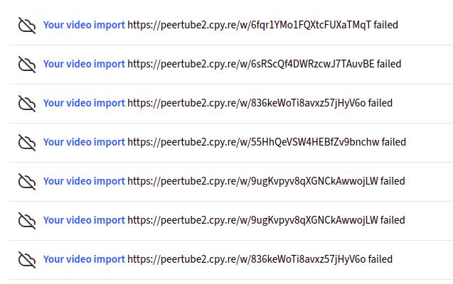 Unable To Import Video From Other Peertube Server · Issue 5161 · Chocobozzzpeertube · Github 