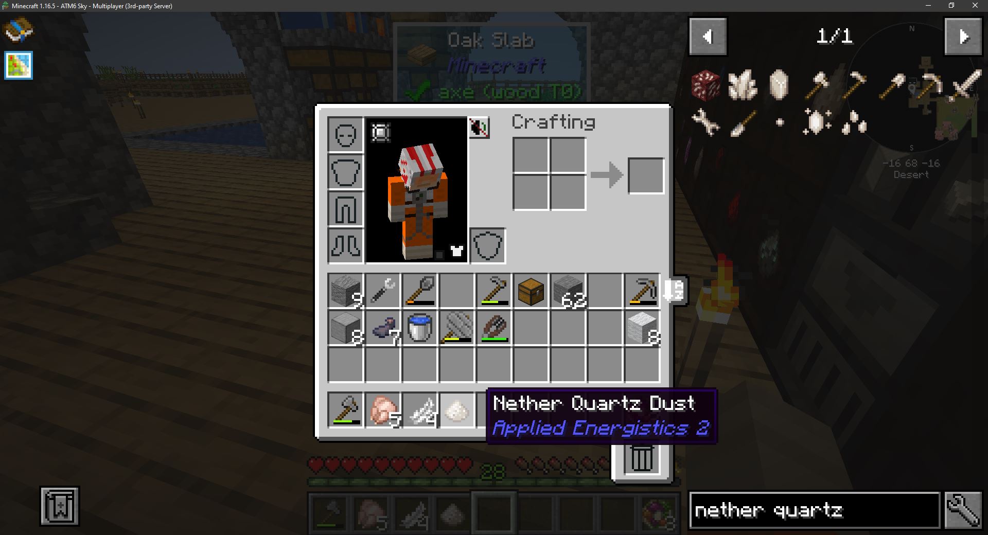 Nether quartz dust not listed in JEI · Issue #489 · AllTheMods/atm6-sky ...