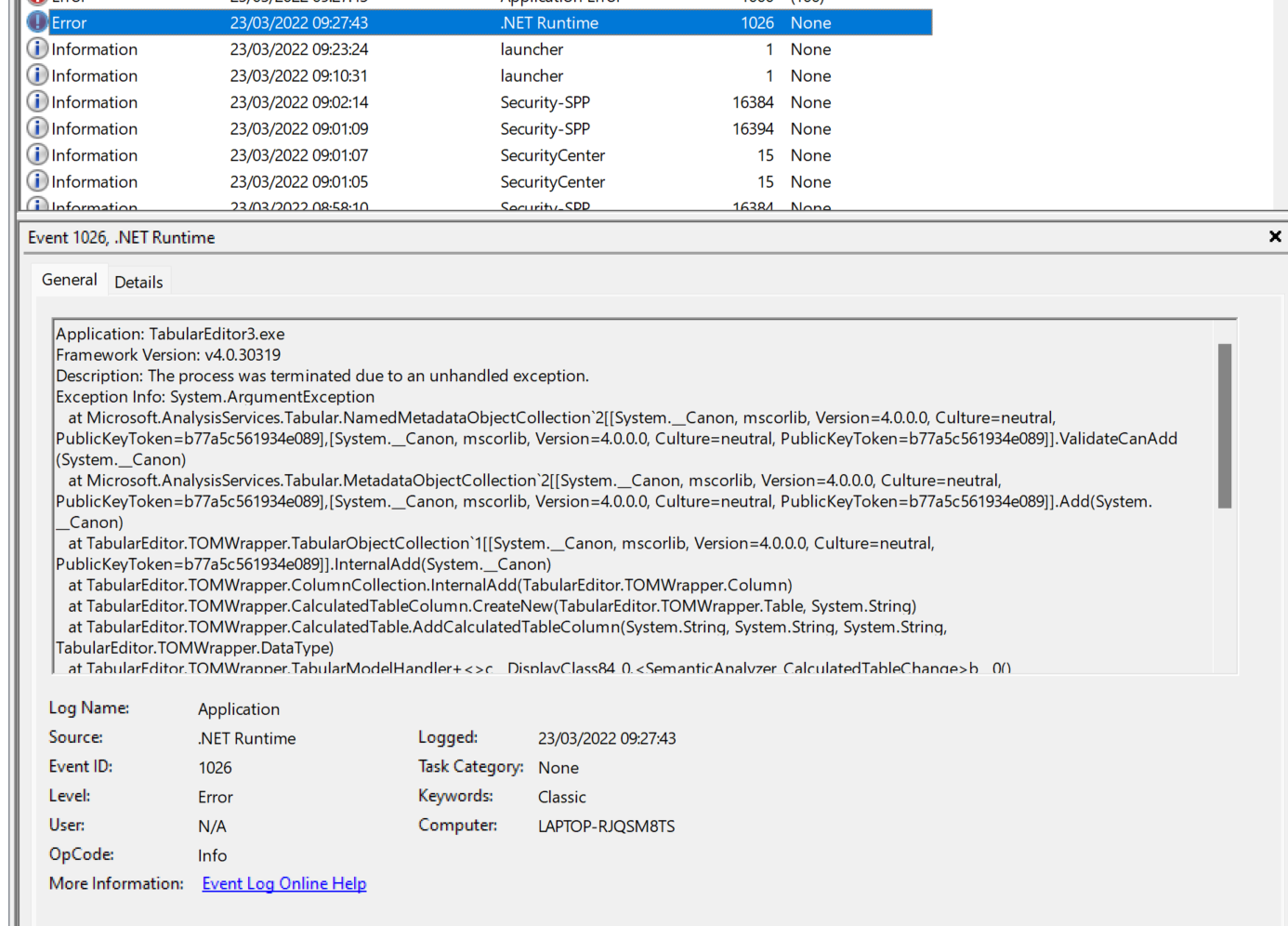 Copy/paste measure breaks TE3 · Issue #477 · TabularEditor/TabularEditor3 · GitHub