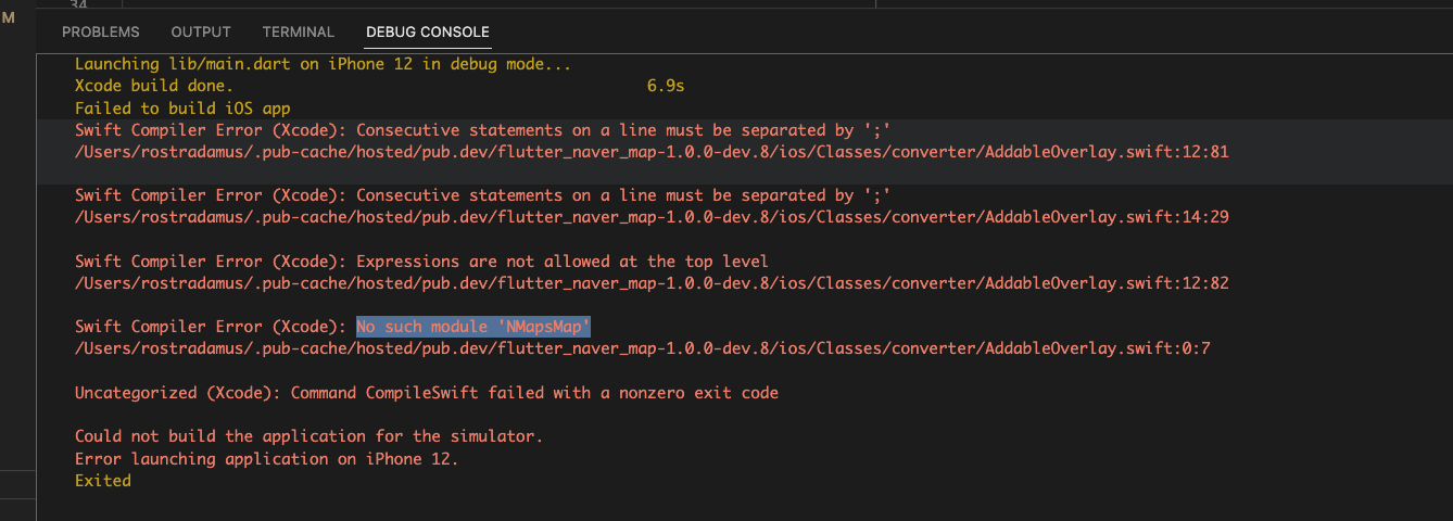 Ios 빌드 에러 · Issue 55 · Note11gflutternavermap · Github
