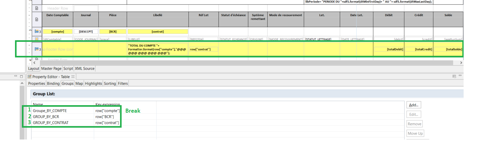 How control page-breaking with three groups in Excel . · Issue #1229 ...