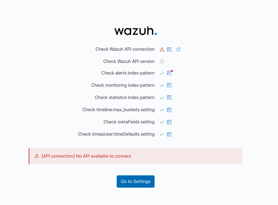 Api error - 3099 - ERROR3099 - Wazuh not ready yet - Already configured Wazuh API(s) · Issue ...