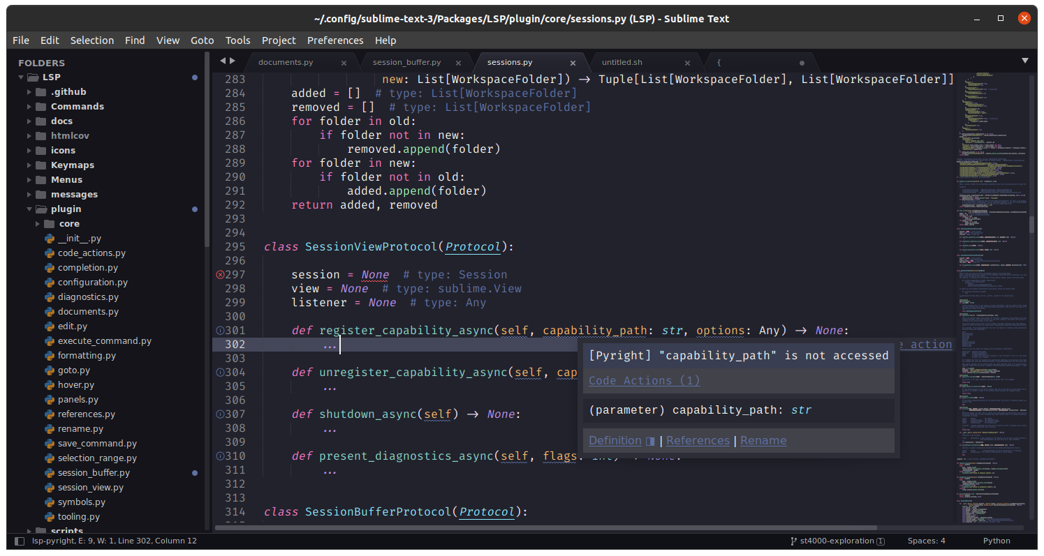 Handle diagnostics tags: "unnecessary" and "deprecated" · Issue #1227 · sublimelsp/LSP · GitHub