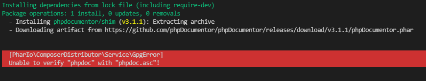 Composer shim unable to verify phpdoc with phpdoc.asc · Issue #2988 · phpDocumentor ...