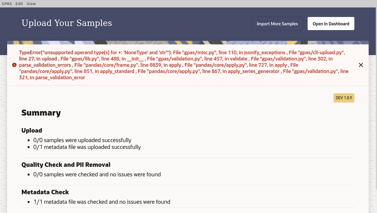 HCELEC-413 error message is not implicit when sample name is null or empty · Issue #52 ...