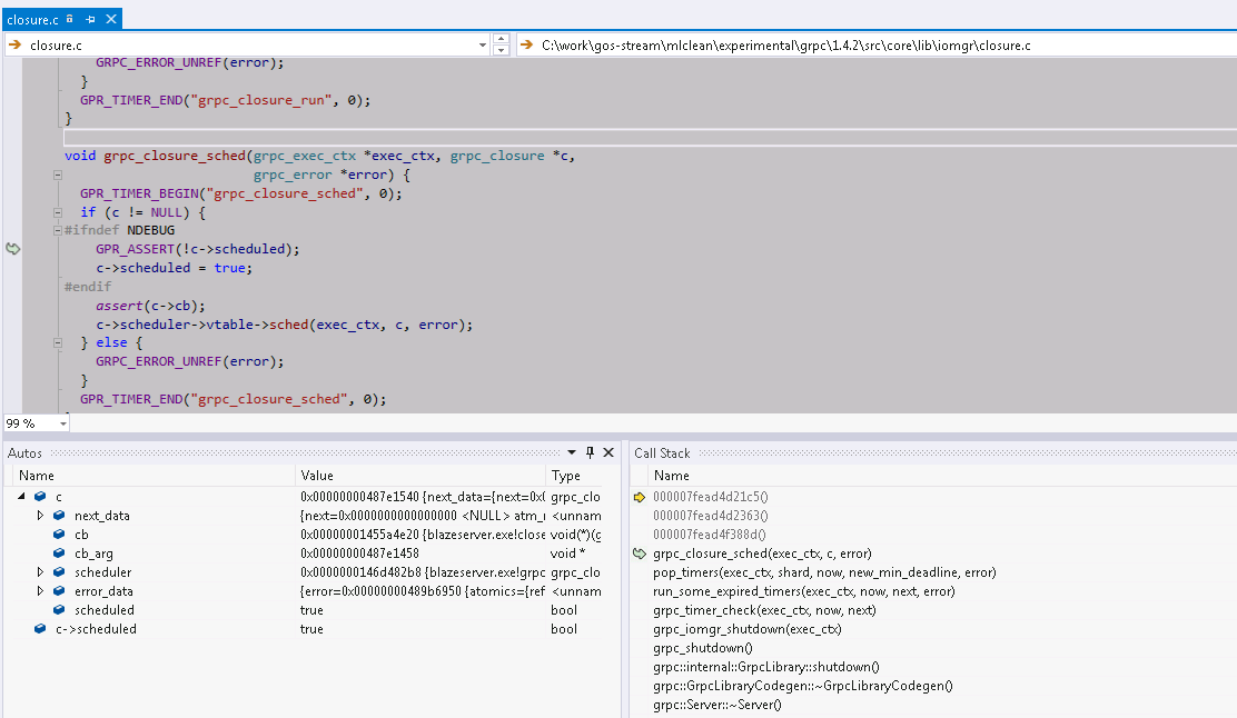 Crashes during shutdown · Issue #12255 · grpc/grpc · GitHub