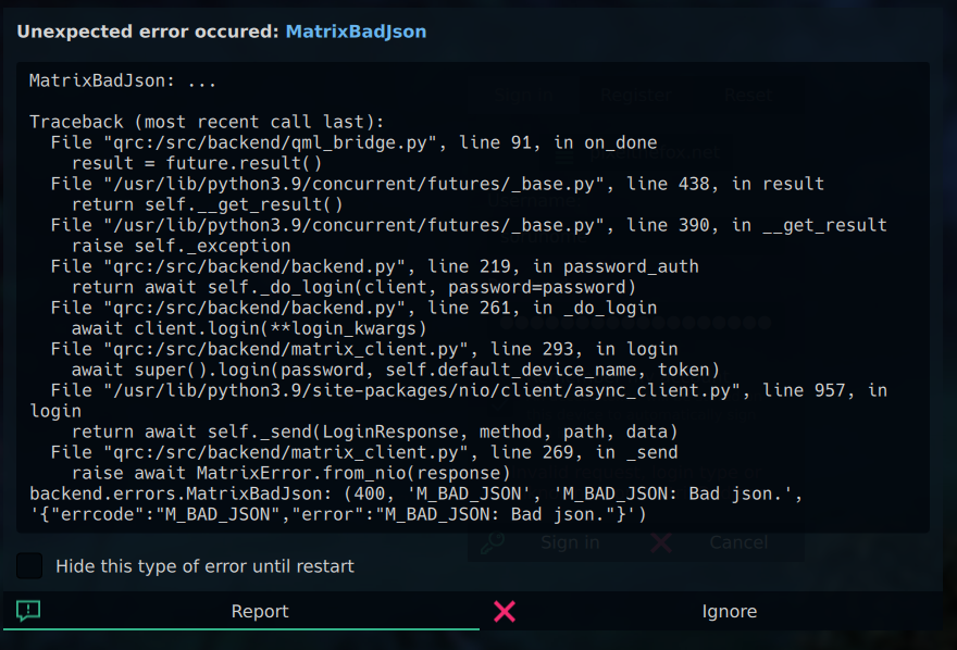 Login Doesn T Work With Conduit · Issue 252 · Mirukana Mirage · Github