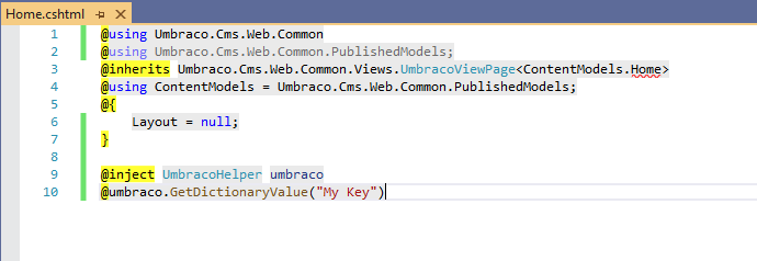 Umbraco 9 GetDictionaryValue not working? · Issue #10977 · umbraco/Umbraco-CMS · GitHub